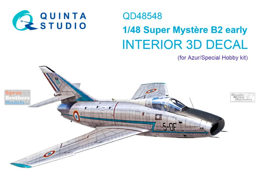 QTSQD48548 1:48 Quinta Studio 3D Decal - Super Mystere B2 Early (SPH ...