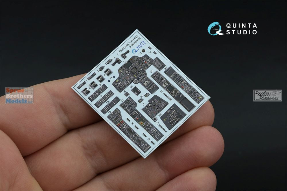 QTSQDS48571 1:48 Quinta Studio 3D Decal - AH-64A Apache (HAS kit) Small ...