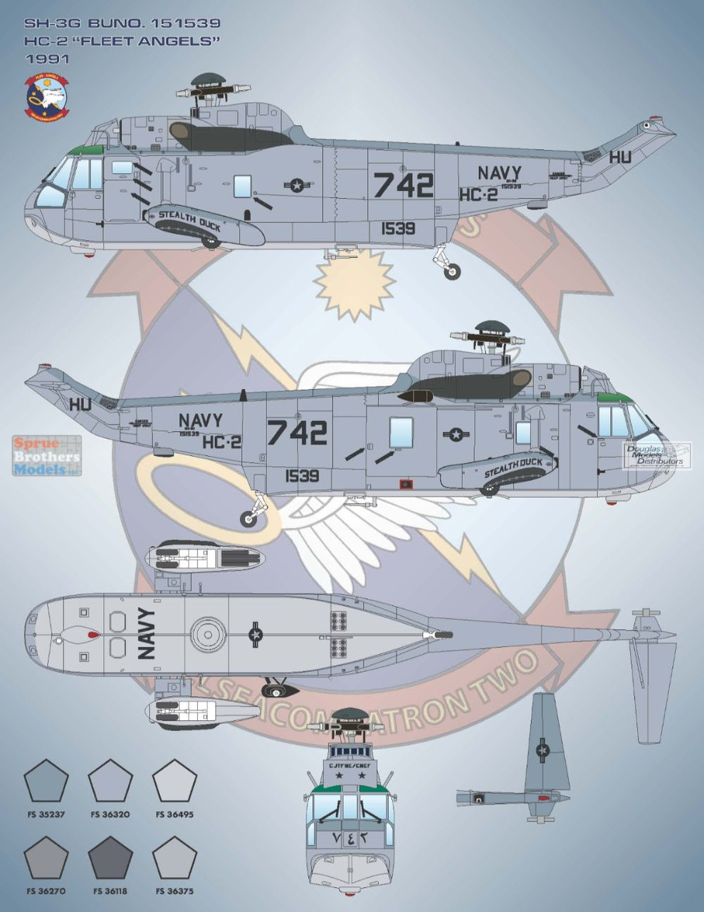BMA48047 1:48 Bullseye Model Aviation Decals - SH-3 Sea King Collection ...