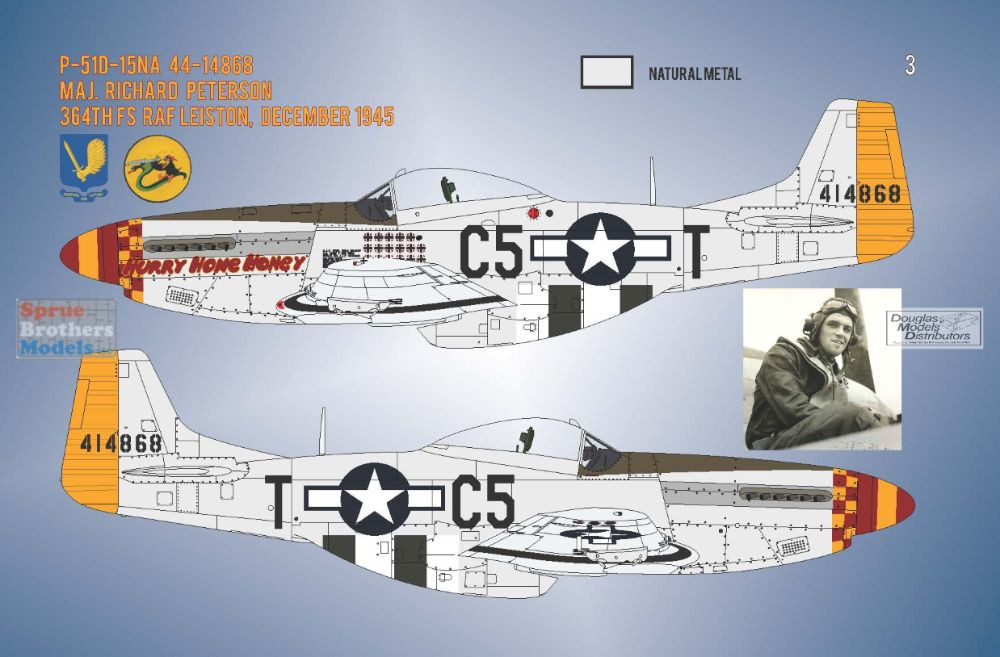 BMA48045 1:48 Bullseye Model Aviation Decals - P-51D Mustang Yoxford ...