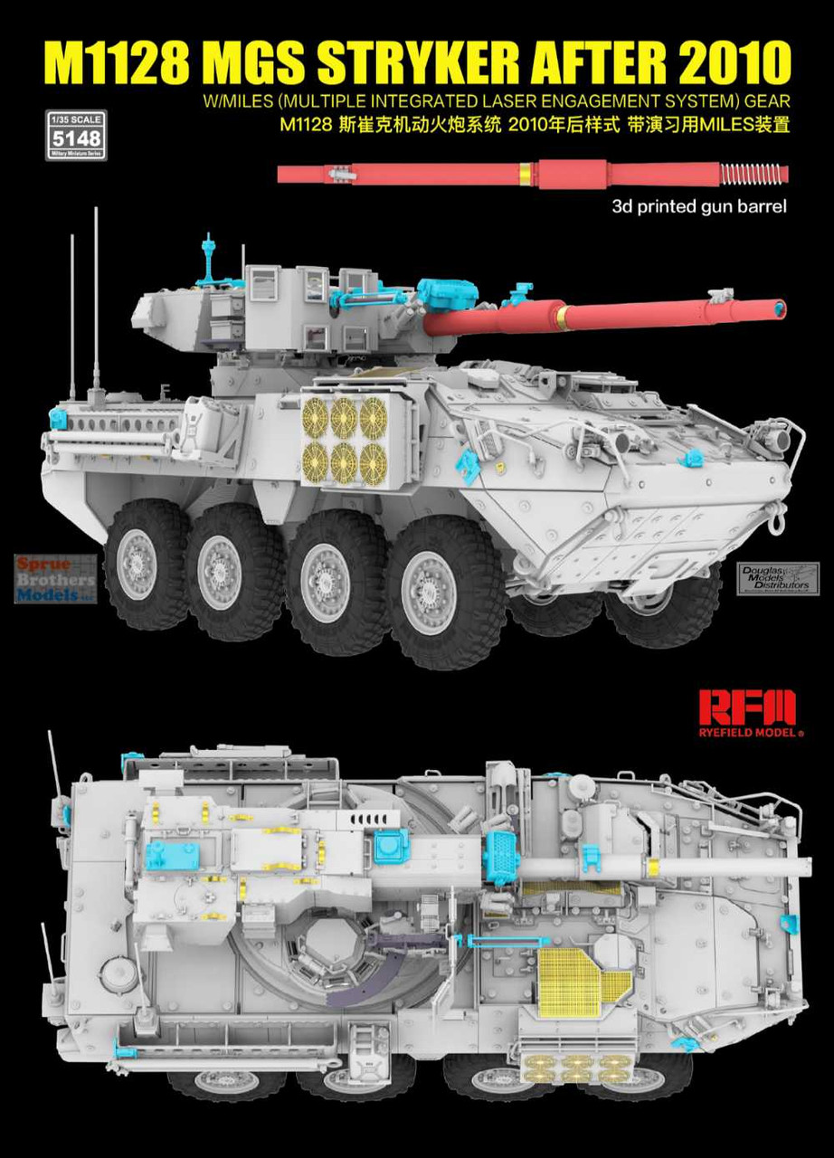RFMRM5148 1:35 Rye Field Model M1128 MGS Stryker (After 2010) - Sprue ...
