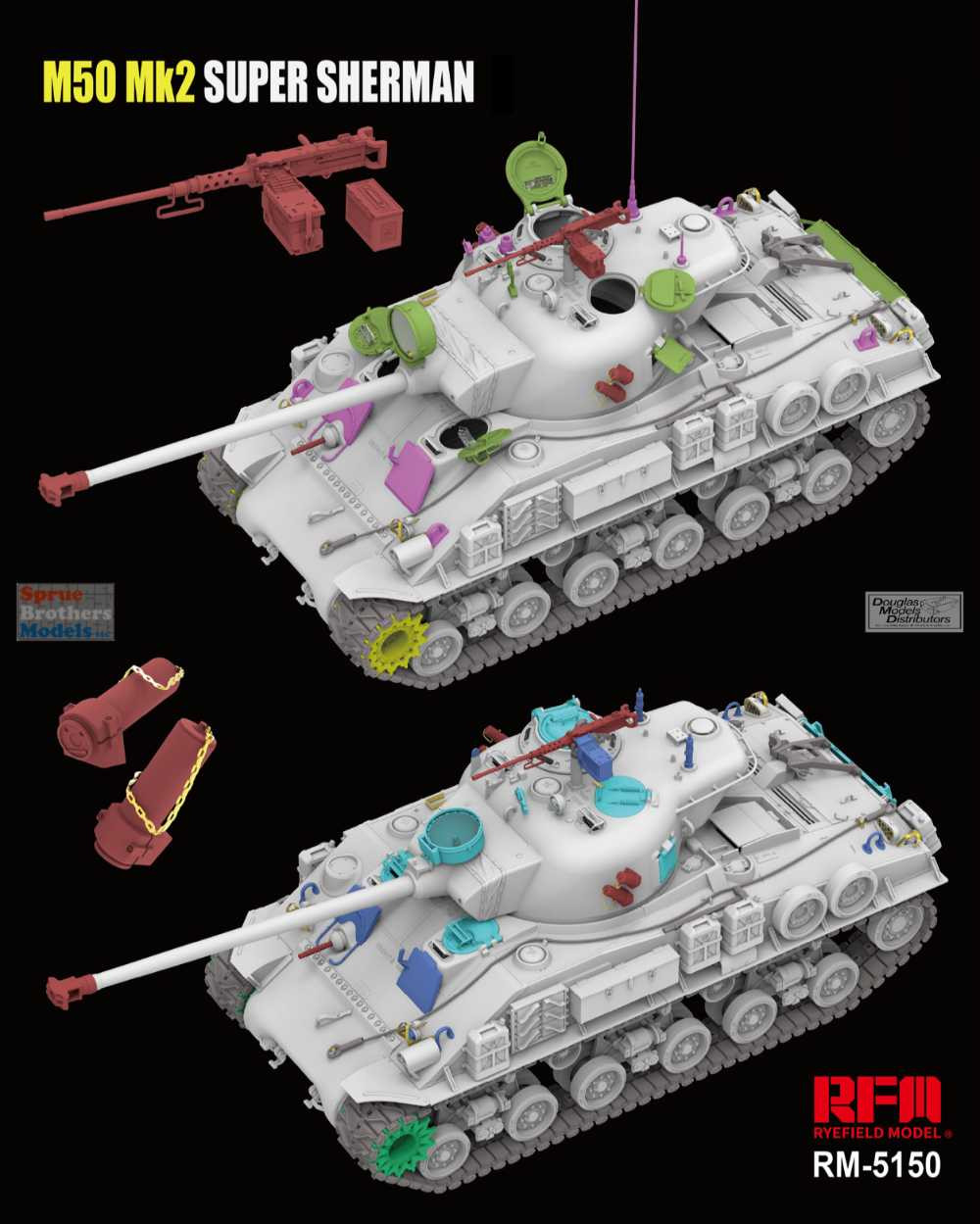 RFMRM5150 1:35 Rye Field Model M50 Mk.2 Super Sherman [Standard Version ...