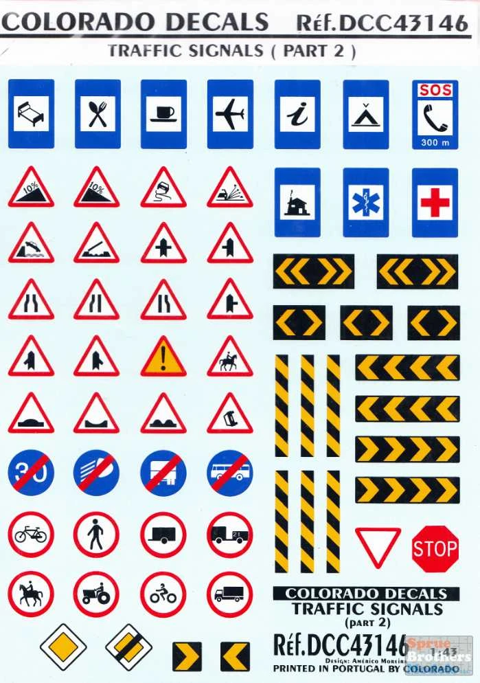 DCC43146 1:43 Decals Colorado - Traffic Signals Part 2 - Sprue Brothers ...