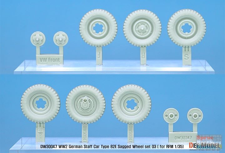 DEFDW30047 1:35 DEF Model German Staff Car Type 82E Sagged Wide Wheel ...