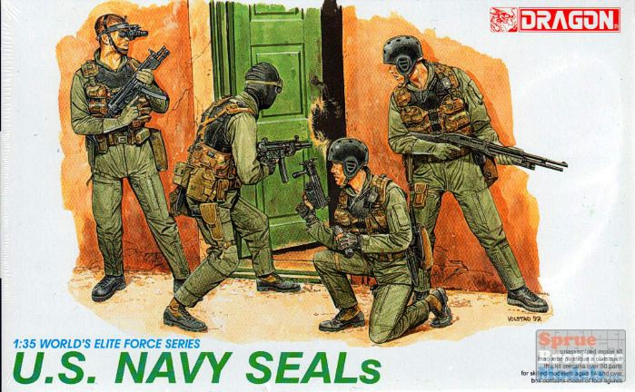 DML3017 1:35 Dragon US Navy SEALS Figures Set - Sprue Brothers Models LLC