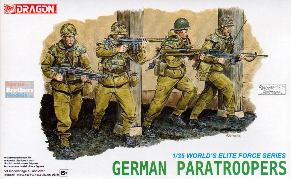 DML3021 1:35 Dragon German Paratroopers Figure Set - Sprue Brothers ...