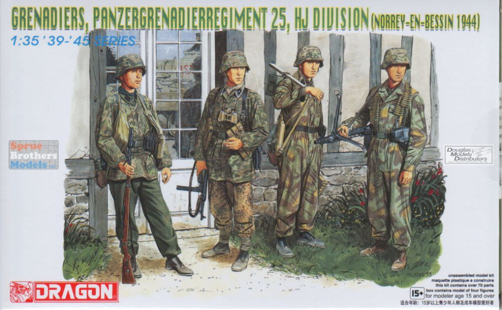 DML6110 1:35 Dragon German Grenadiers 25 HJ Division 1944 Figure Set ...