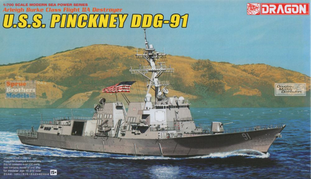 DML7057 1:700 Dragon USS Pinckney DDG-91, Arleigh Burke-class Flight ...