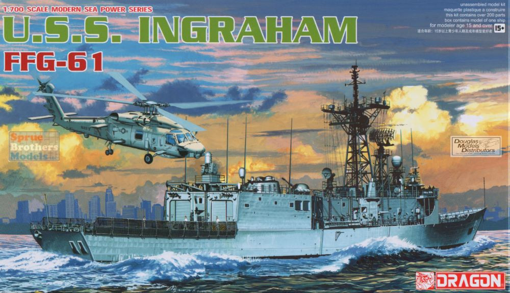 DML7068 1:700 Dragon USS Ingraham FFG-61 - Sprue Brothers Models LLC
