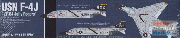 ACA12529 1:72 Academy USN F-4J Phantom II 'VF-84 Jolly Rogers' - Sprue ...