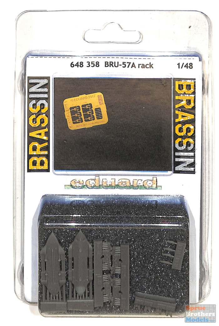EDU648358 1:48 Eduard Brassin BRU-57A Rack Set - Sprue Brothers Models LLC