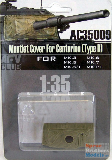 AFVAC35009 1:35 AFV Club Mantlet Cover (Type B) for Centurion - Sprue ...