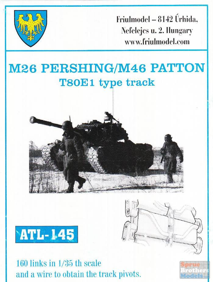 FRUATL145 1:35 Friulmodel Track Link Set - M26 Pershing / M46 Patton ...
