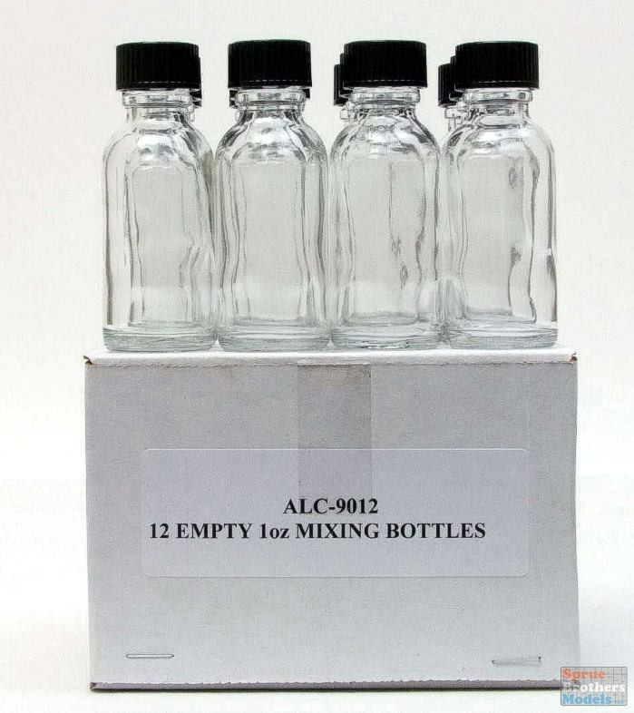 ALC9012 Alclad II Empty 1oz Mixing Bottles with Lids (12 bottles ...