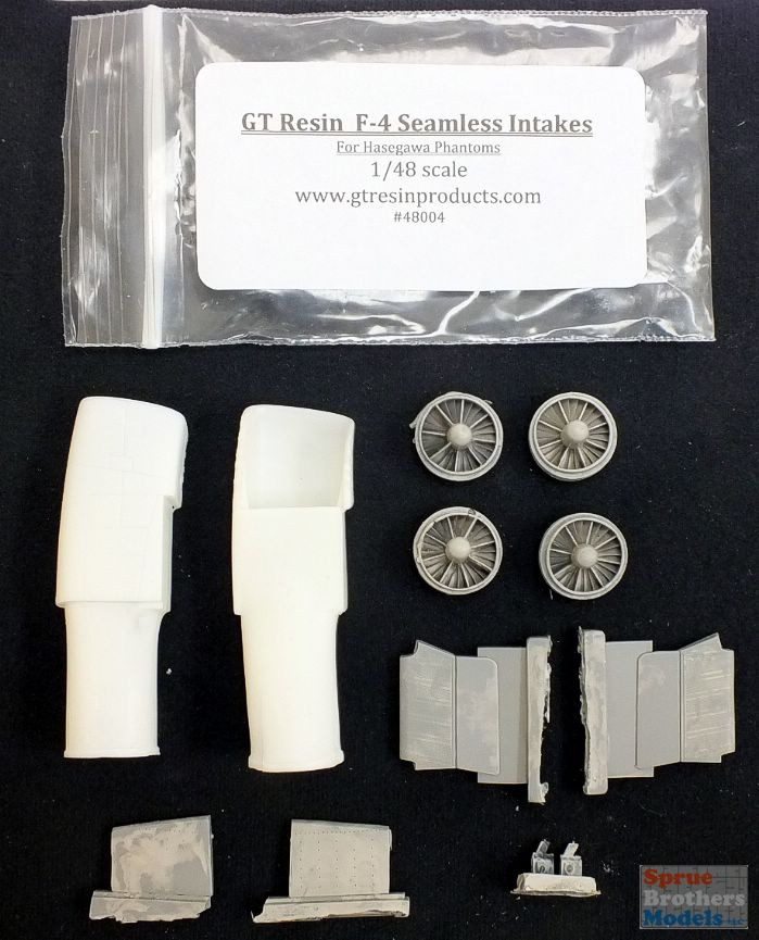 GTR48004 1:48 GT Resin F-4 Phantom II Seamless Intakes (HAS kit ...