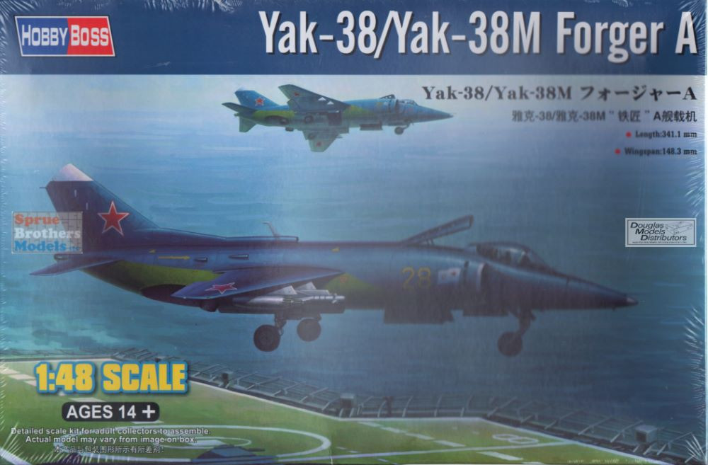 HBS80362 1:48 Hobby Boss Yak-38 / Yak-38M Forger A - Sprue Brothers ...