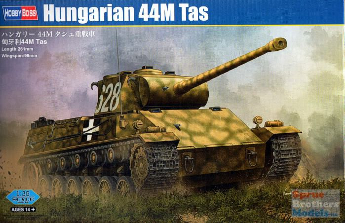 HBS83850 1:35 Hobby Boss Hungarian 44M Tas Tank - Sprue Brothers Models LLC