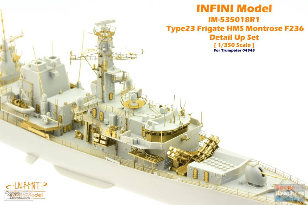 INFIM535018R1 1:350 Infini Model Type 23 Frigate HMS Montrose Detail Up ...