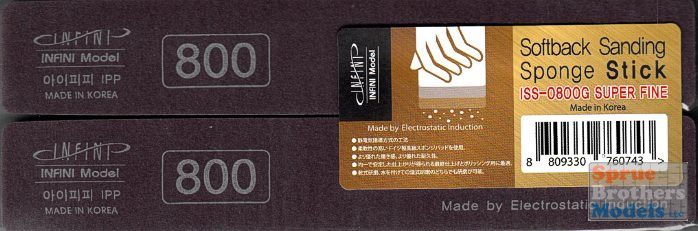 INFISS0800G Infini Model Softback Sanding Stick - Super Fine / 800 Grit ...