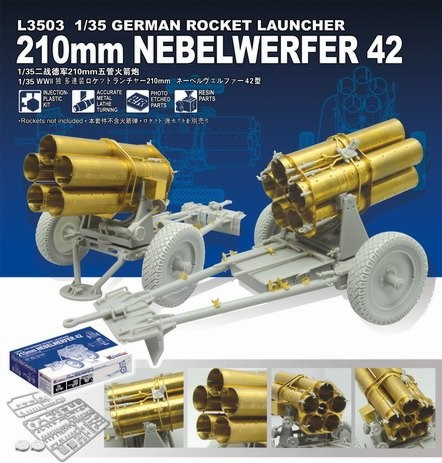 LNRL3503 1:35 LionRoar 210mm Nebelwerfer 42, German Towed Rocket ...