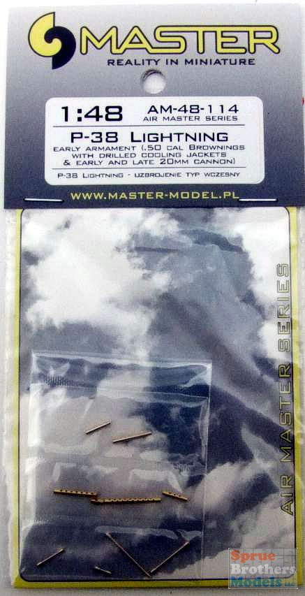 MASAM48114 1:48 Master Model P-38 Lightning Early Armament Set - Sprue ...