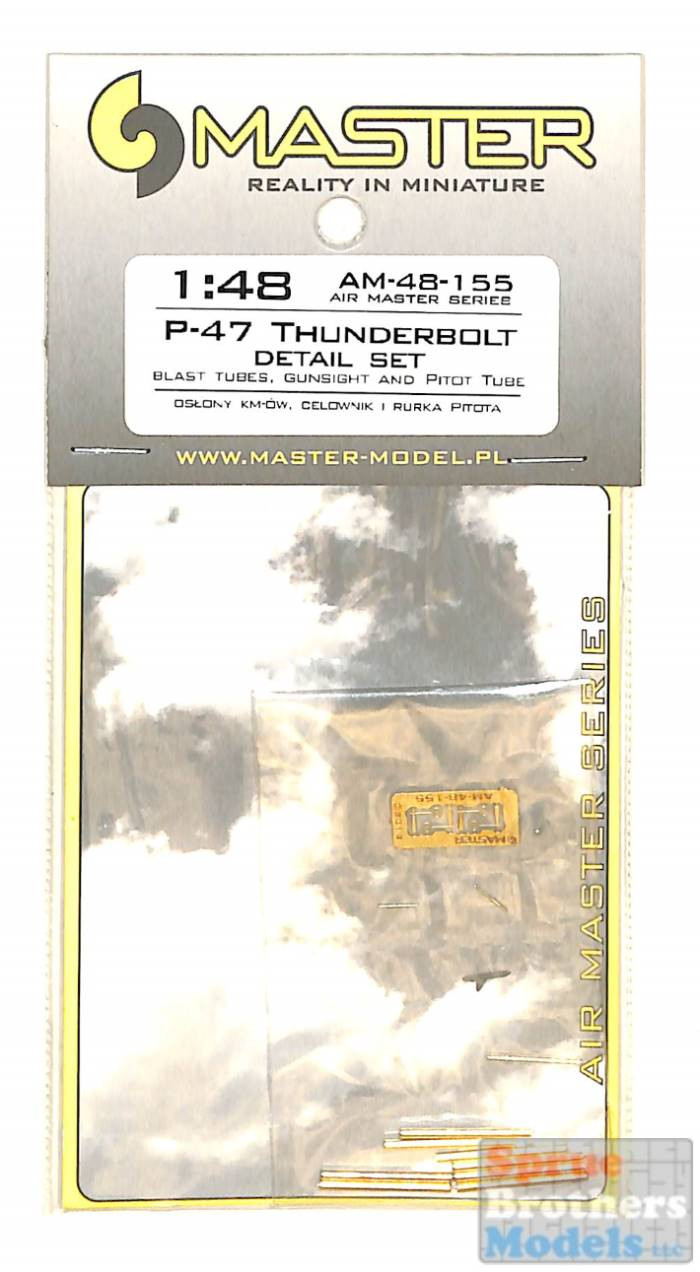MASAM48155 1:48 Master Model - P-47 Thunderbolt Detail Set - Sprue ...