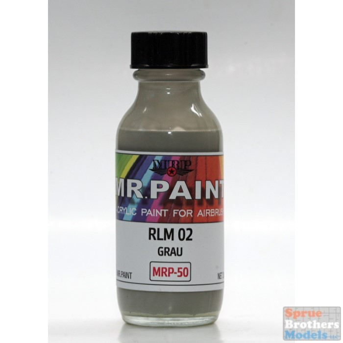 MRP050 MRP/Mr Paint - RLM 02 Grau 30ml (for Airbrush only) - Sprue ...