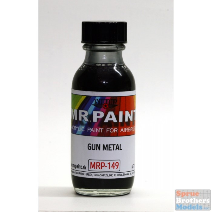 MRP149 MRP/Mr Paint - Gun Metal 30ml (for Airbrush only) - Sprue ...