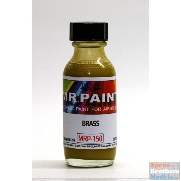 MRP150 MRP/Mr Paint - Brass 30ml (for Airbrush only) - Sprue Brothers ...