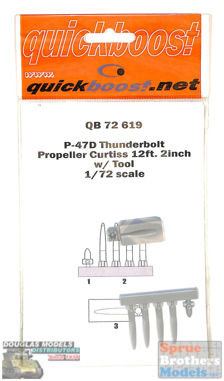 QBT72619 1:72 Quickboost P-47D Thunderbolt Propeller Curtiss 12ft 2in ...