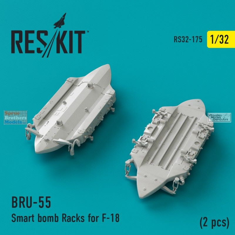RESRS320175 1:32 ResKit BRU-55 Smart Bomb Rack Set for F-18 - Sprue ...