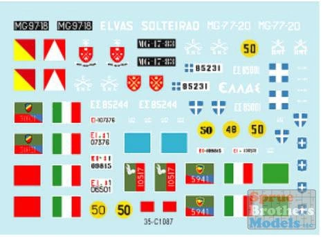SRD35C1087 1:35 Star Decals M47 Patton Part 3: NATO South (Portugal ...
