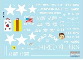 SRD35C1198 1:35 Star Decals - Vietnam Gun Trucks Part 5: M54 5-ton Truck Quad .50cal - Sprue ...