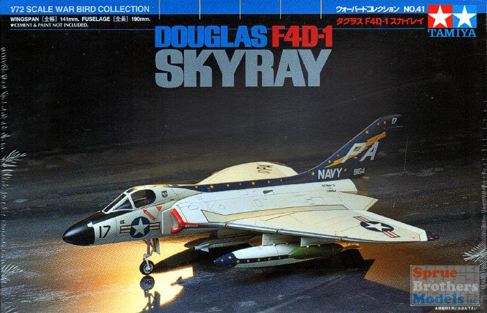 TAM60741 1:72 Tamiya Douglas F4D-1 Skyray - Sprue Brothers Models LLC
