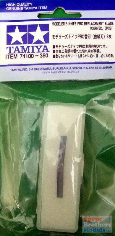 TAM74100 Tamiya Modeler's Knife Pro Replacement Blades - Curved (3pcs ...