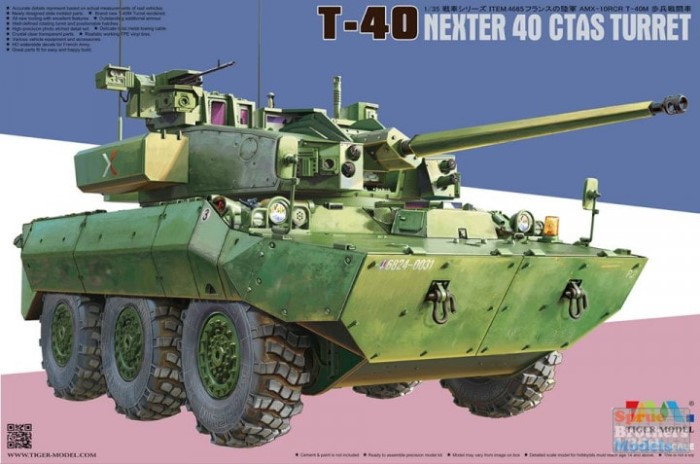 TIG4665 1:35 Tiger Model T-40 Nexter 40 CTAS Turret - Sprue Brothers ...