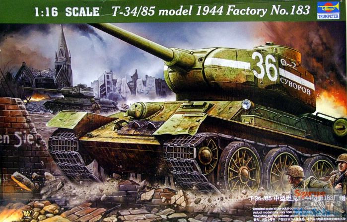 TRP00902 1:16 Trumpeter T-34/85 Model 1944 Factory No 183 #902 - Sprue ...