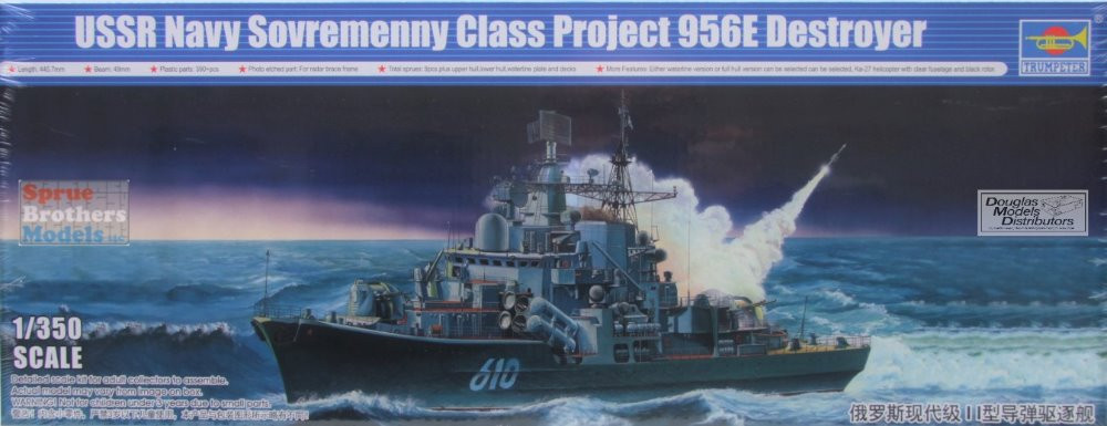TRP04515 1:350 Trumpeter USSR Navy Sovremenny Class Project 956E ...
