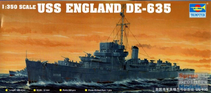 TRP05305 1:350 Trumpeter Buckley Class Destroyer USS England DE-635 ...