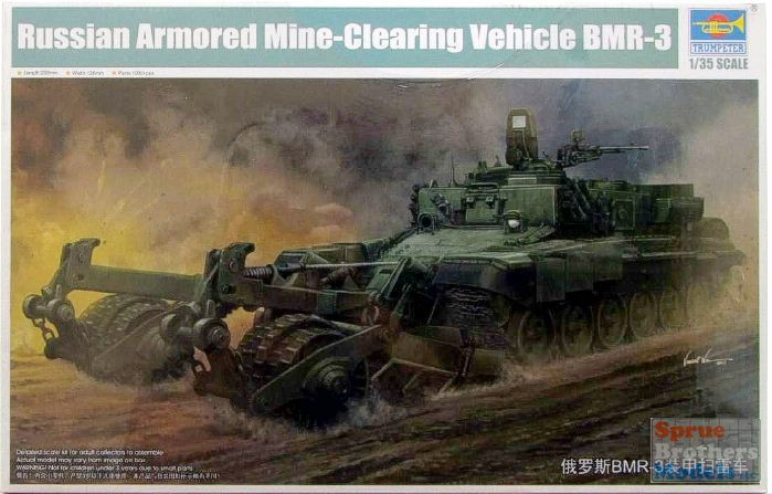 TRP09552 1:35 Trumpeter Russian Armored Mine Clearing Vehicle BMR-3 ...