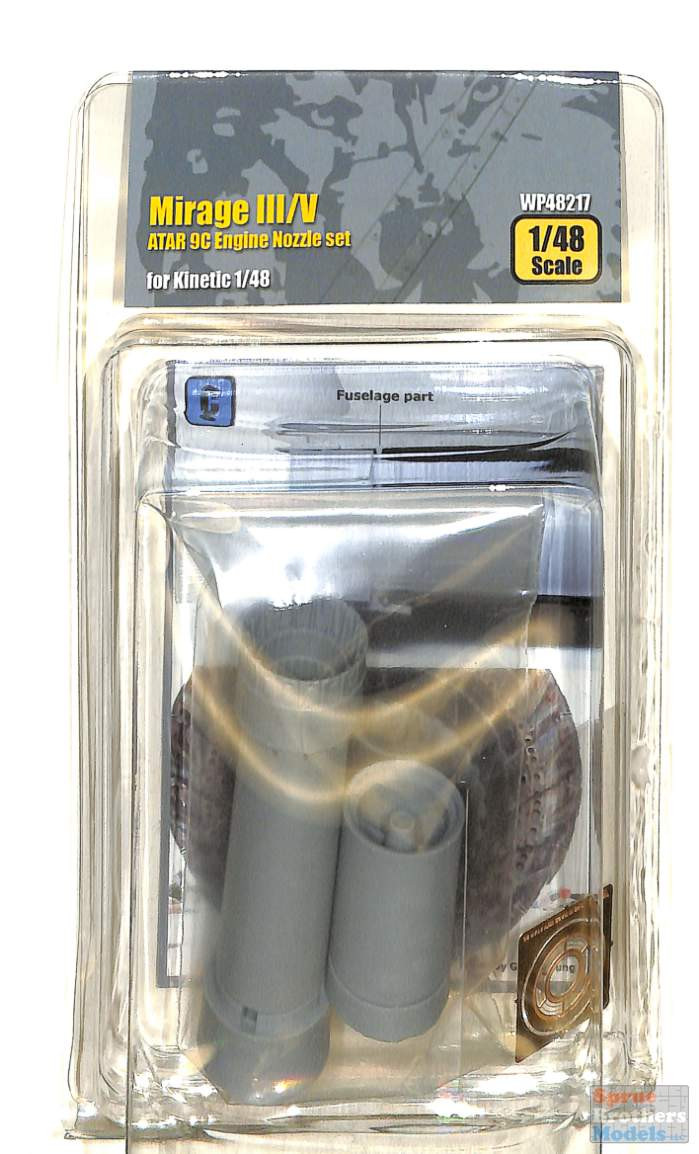 WPD48217 1:48 Wolfpack Mirage III/V ATAR 9C Engine Nozzle Set (KIN kit ...