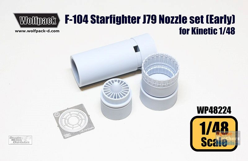 WPD48224 1:48 Wolfpack F-104 Starfighter J79 Engine Nozzle Set Early ...