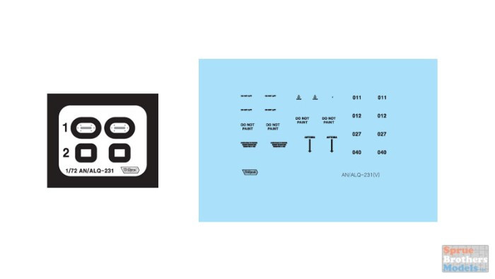 WPD72088 1:72 Wolfpack AN/ALQ-231(V) Intrepid Tiger II Pod Set (for ...