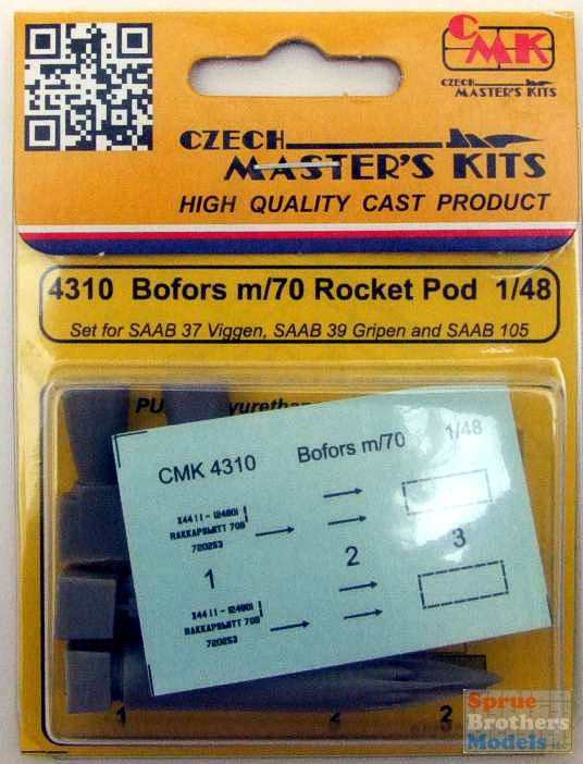 CMK4310 1:48 CMK Bofors m/70 Rocket Pod Set (2 pcs) - Sprue Brothers ...