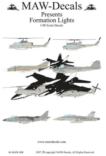 MAW48008 1:48 MAW Decals - Formation Lights #48008 - Sprue Brothers ...
