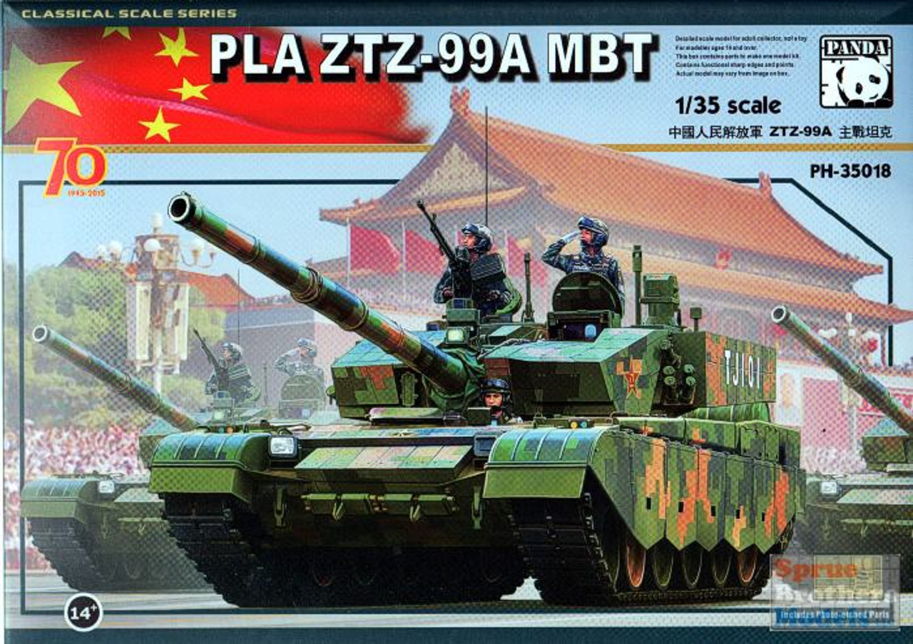 PAN35018 1:35 Panda PLA ZTZ-99A MBT - Sprue Brothers Models LLC
