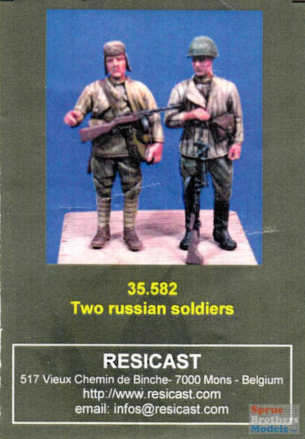 RSC35582 1:35 Resicast Two Russian Soldiers Figure Set - Sprue Brothers ...