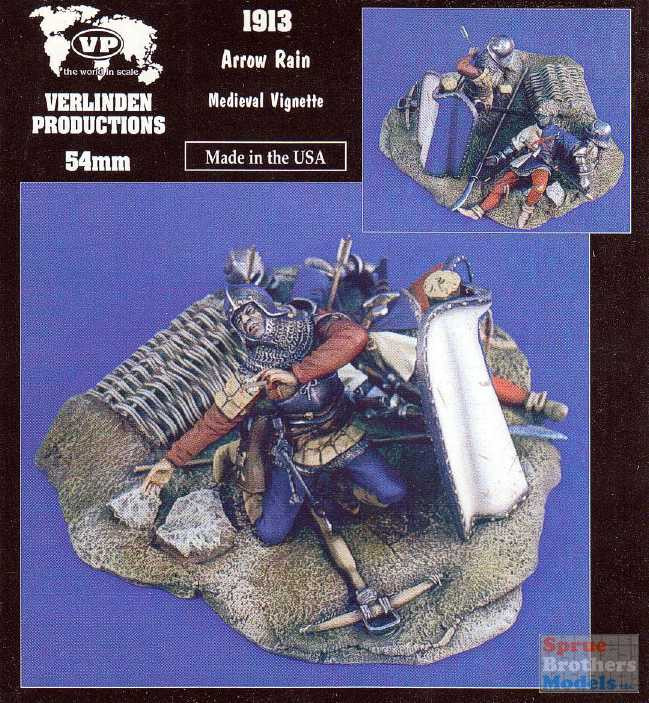 VER1913 54mm Verlinden Vignette - Arrow Rain Medieval Vignette - Sprue ...