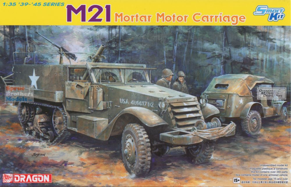 DML6362 1:35 Dragon M21 Mortar Motor Carriage ~Smart Kit - Sprue ...