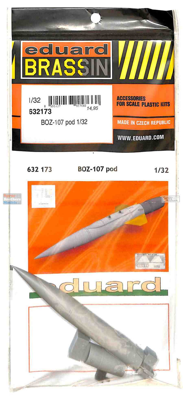 EDU632173 1:32 Eduard Brassin BOZ-107 Pod Set - Sprue Brothers Models LLC